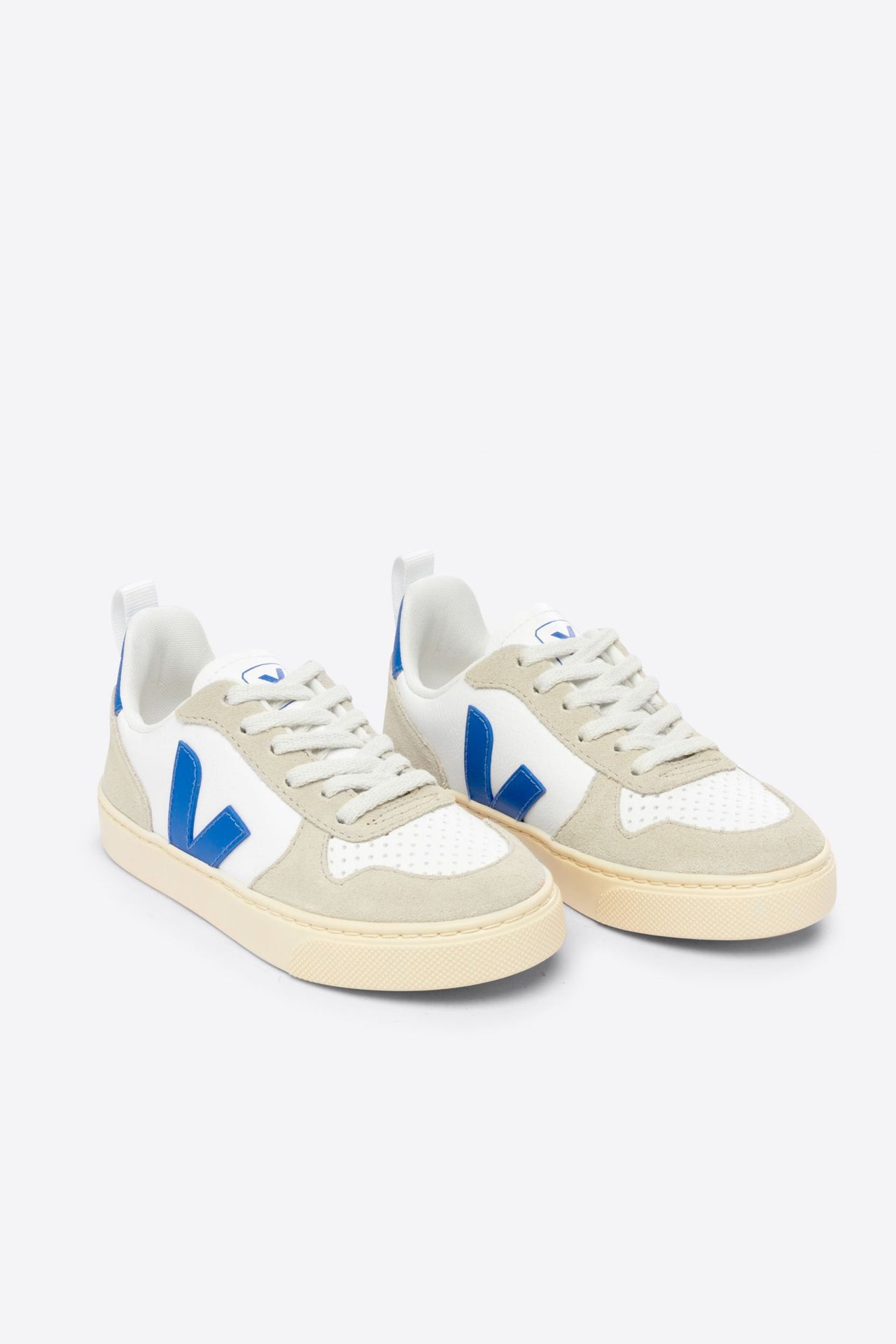 VEJA Teen V-10 Chromefree Leather - White Paros Almond – Infaant